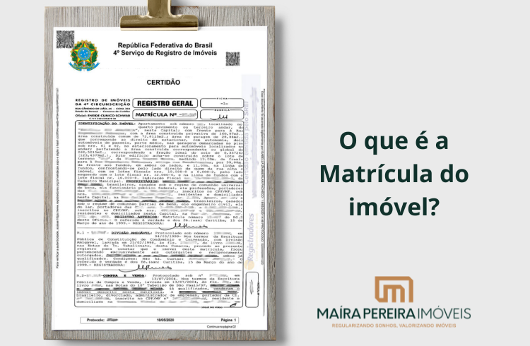 O que é matrícula de imóvel e por que ela é essencial? - Maíra Pereira ...